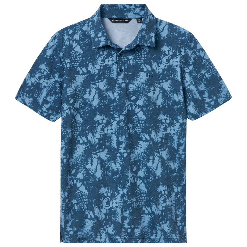 Travis Mathew Mens Featherweight Please Polo Shirt (Dark Teal) | Sport