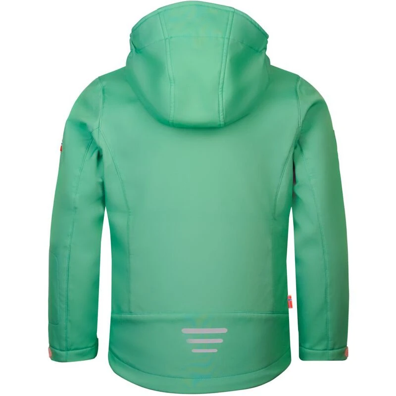 Trollkids Girls Oslofjord Softshell Jacket (Leaf Green/Dahlia) | Sport