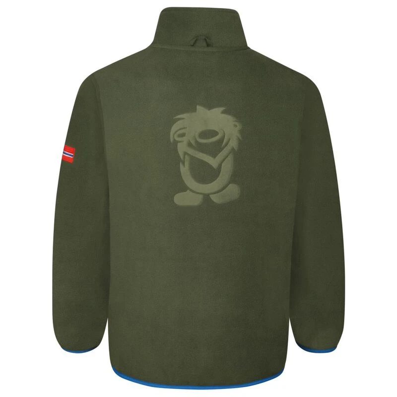 Trollkids Kids Oppdal XT Jacket (Ivy/Electric Blue) | Sportpursuit.com