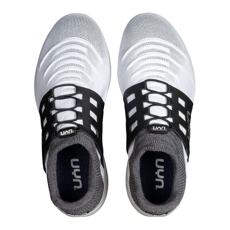 UYN Mens X-Cross Tune Running Shoes (White/Grey) | Sportpursuit.com
