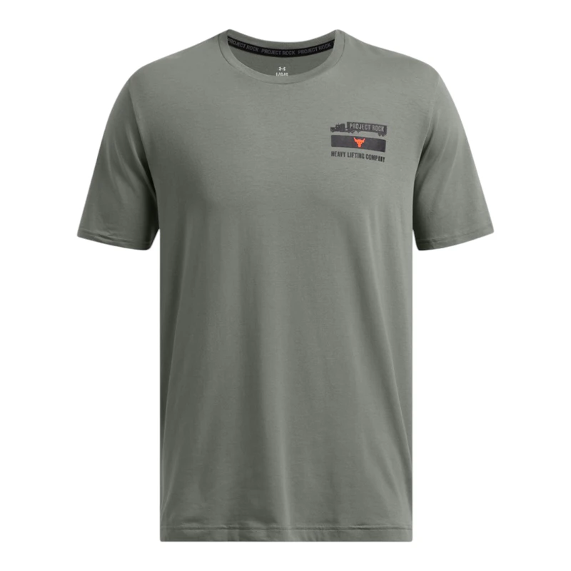 Under Armour Mens Project Rock 60/40S 4 Short-Sleeve T-Shirt (Green)