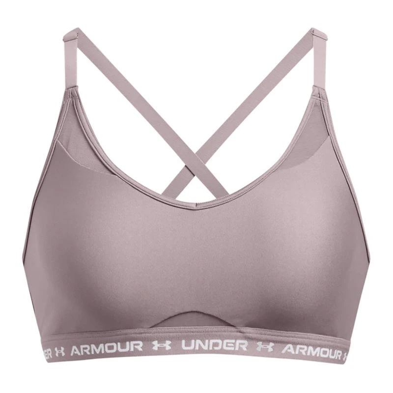 Under Armour Womens Crossback Low Sports Bra (Pink) | Sportpursuit.com