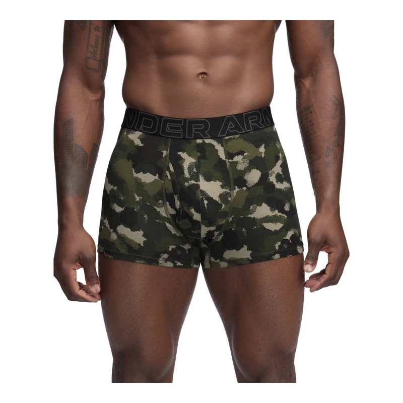 Under Armour Herren Performance Cotton Print 3IN x3 Unterwäsche (Mehrf