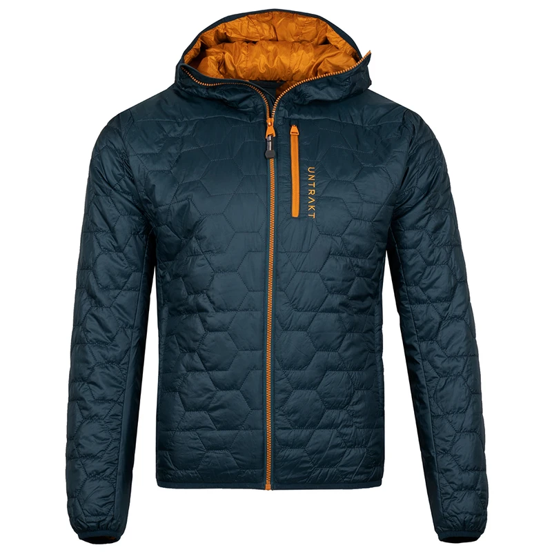 UNTRAKT Mens Microcline Mid Layer Jacket (Petrol/Mustard) | Sportpursu