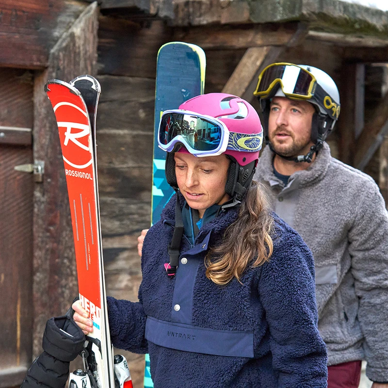 UNTRAKT Womens Wulfenite Fleece Jacket (Navy) | Sportpursuit.com