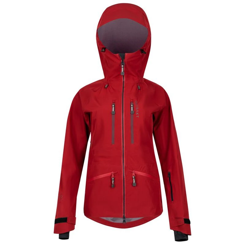 UNTRAKT Womens Obsidian 3L Shell Jacket (Cherry) | Sportpursuit.com