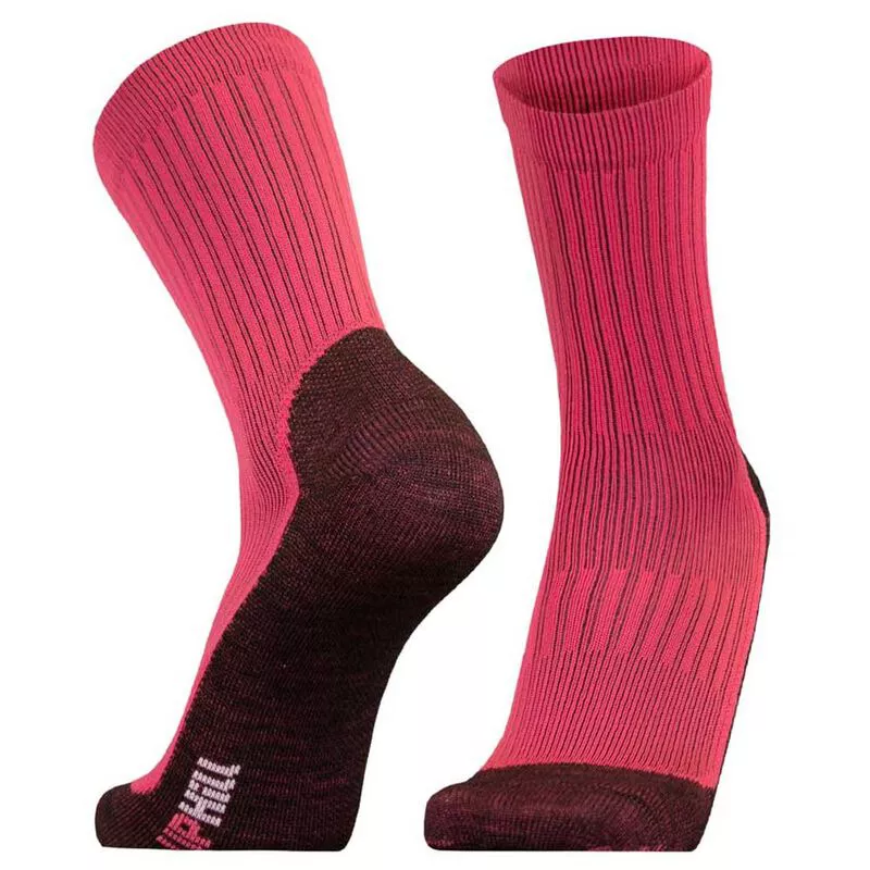 Uphill Sport XC Merino Blend Compression Socks (Pink/Black/White) | Sp