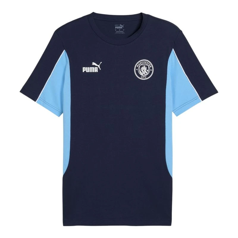 Puma MCFC T-Shirt (Blue) | Sportpursuit.com
