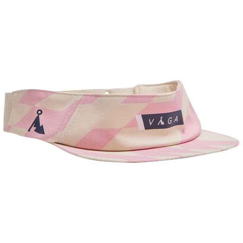 Vaga Feather Racing Visor Cap (Taupe Grey/Pastel Pink) | Sportpursuit.