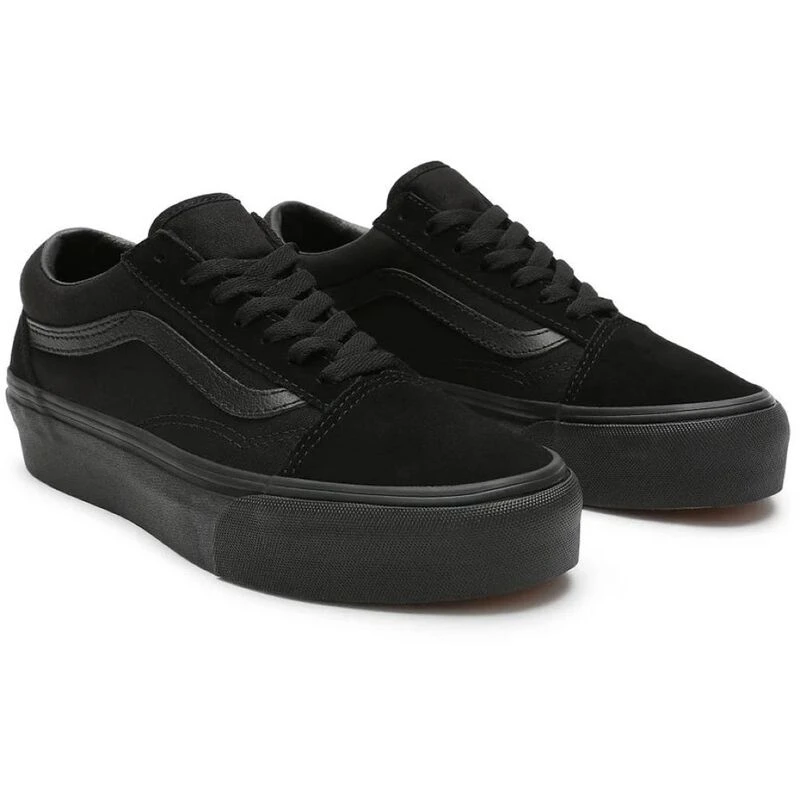 Vans Old Skool Platform Shoes (Black/Black) | Sportpursuit.com