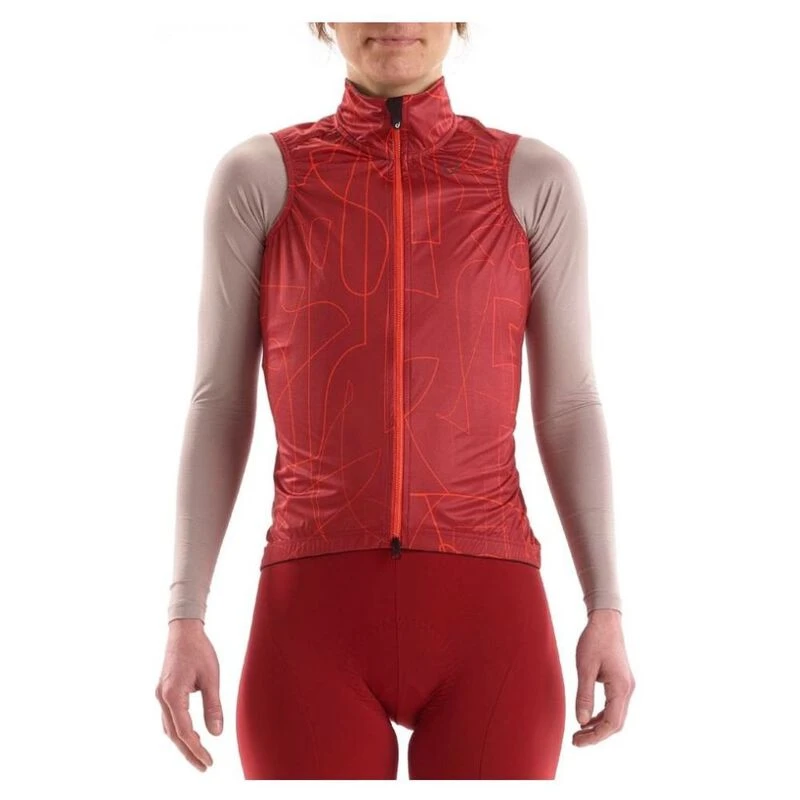 Velocio Womens Line SE Wind Vest (Oxide Red) | Sportpursuit.com