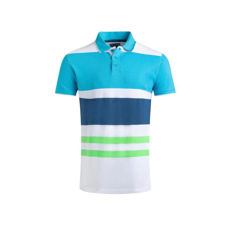 Weird Fish Mens Sunbury Striped Pique Polo Shirt (Oceano) | Sportpurs