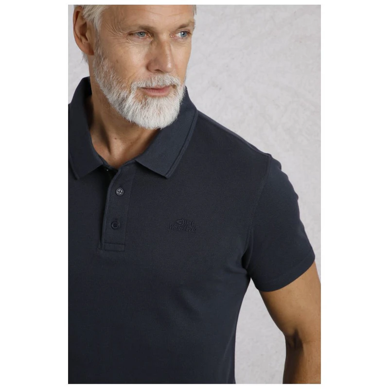 Weird Fish Mens Giles Pique Polo (Navy) | Sportpursuit.com
