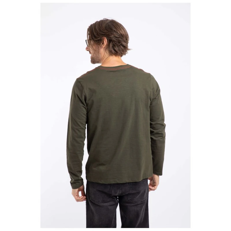 Weird Fish Tee-shirt manches longues Fins Branded Homme (Vert) | priva