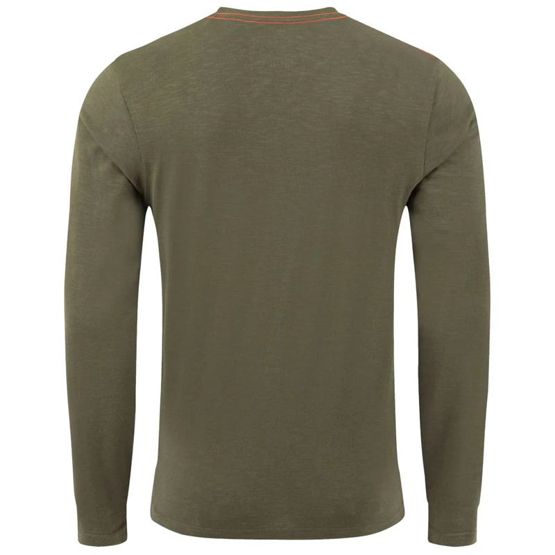 Weird Fish Tee-shirt manches longues Fins Branded Homme (Vert) | priva