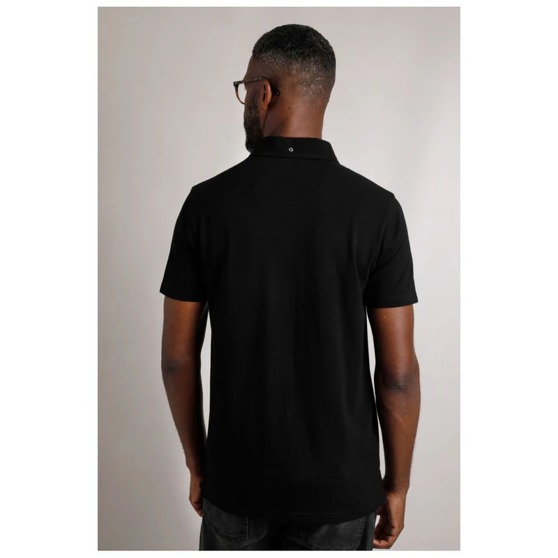 Weird Fish Polo Beacon Premium Pique Homme (Noir) | privatesportshop.f