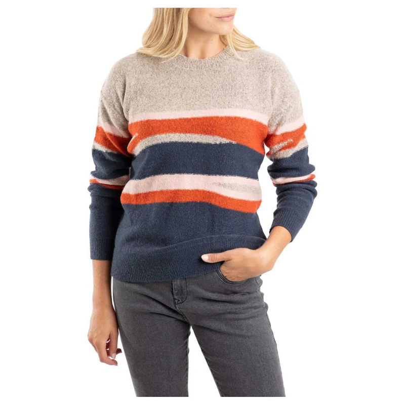 Weird Fish Pull Chiltern Intarsia Knitted Femme (Blanc) | privatesport