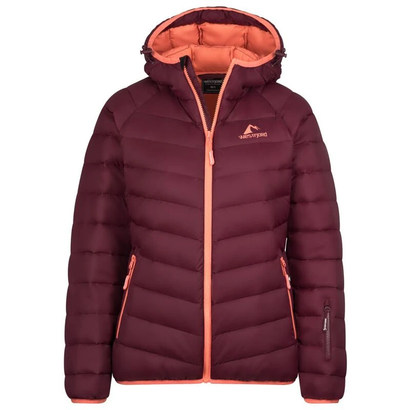 Westfjord Womens Snaefell Jacket (Redwood/Salmon) | Sportpursuit.com