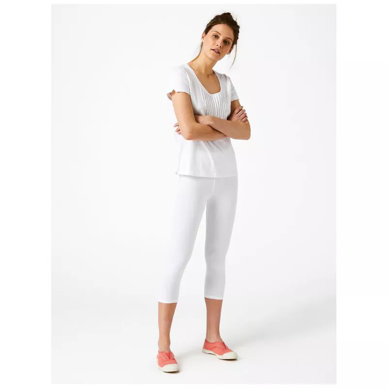 White Stuff Womens Jumping Lil Cropped Leggings White Sportpursuit