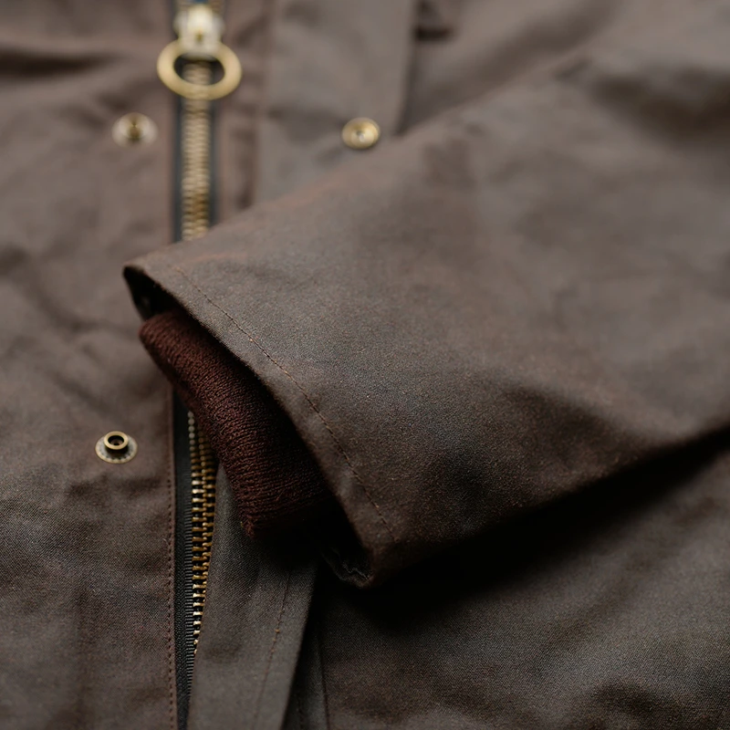 Wilde and King Mens Barton Waxed Jacket (Brown) | Sportpursuit.com