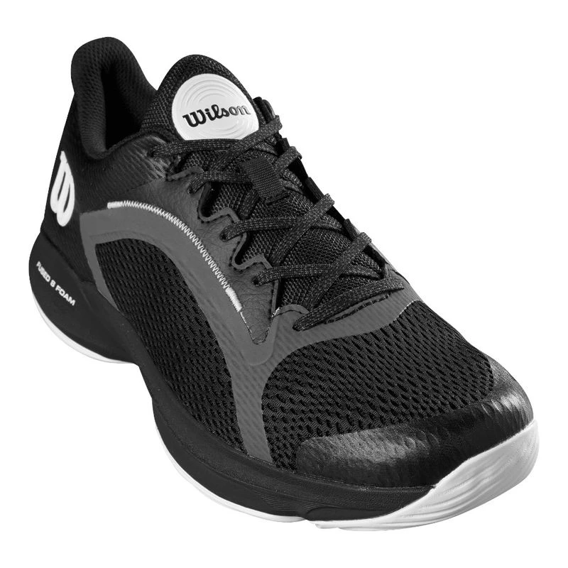 Wilson Mens Hurakn 2.0 Padel Shoes (Black/White/Ebony) | Sportpursuit.