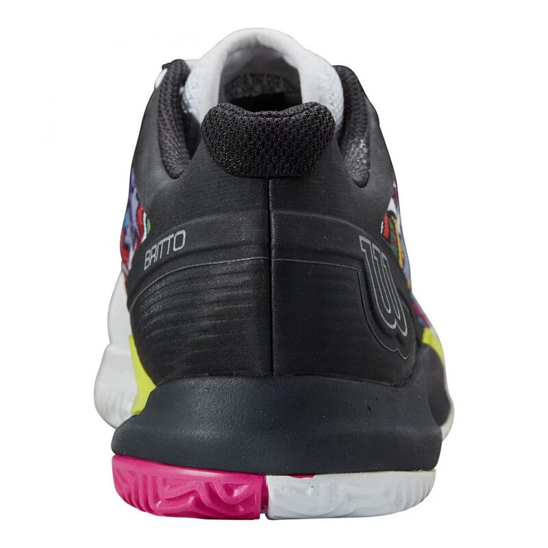 Wilson Womens Rush Pro 3.5 Britto Tennis Shoes (White/Black/Pink Glo)