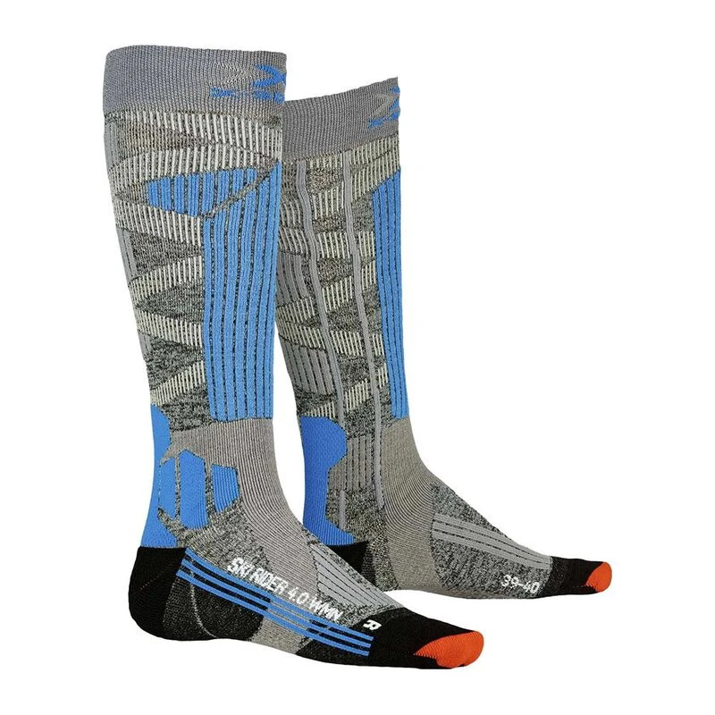 X-Bionic Womens Ski Rider Socks (Grey) | Sportpursuit.com