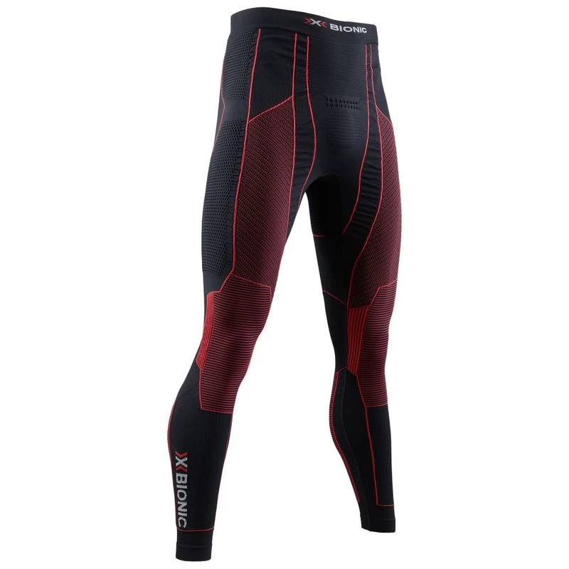 X-Bionic Mens Moto Energizer 4.0 Lt Tights (Opal Black/Signal Red) | S