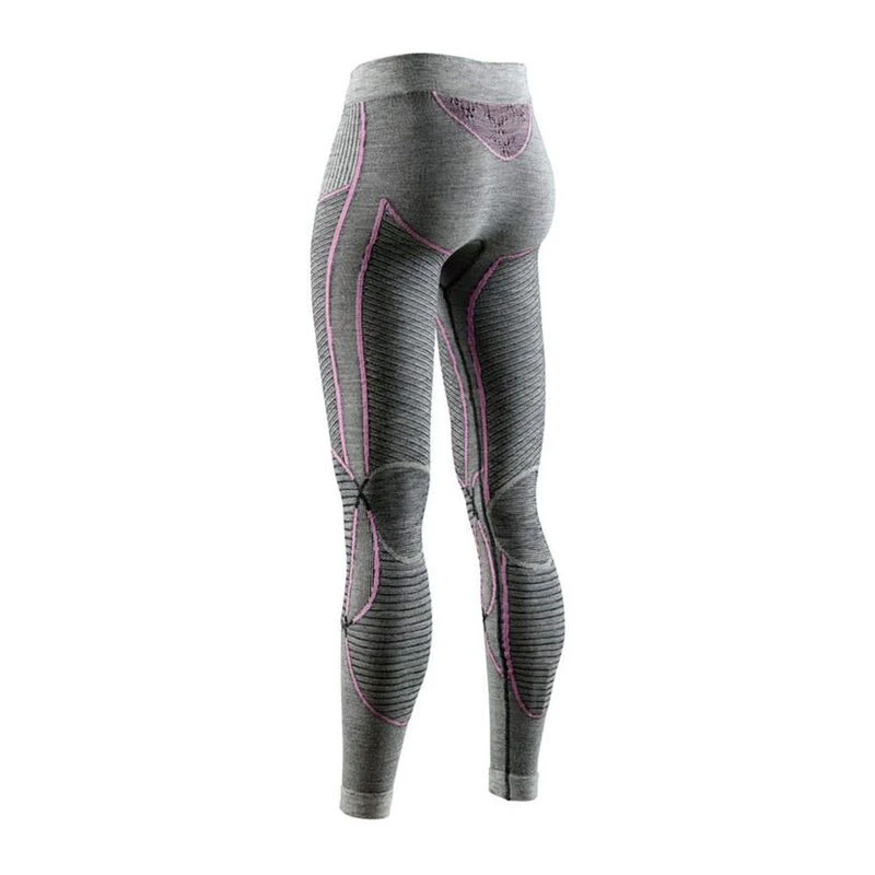 X-Bionic Womens Apani Merino P Tights (Black/Grey/Magnolia) | Sportpur