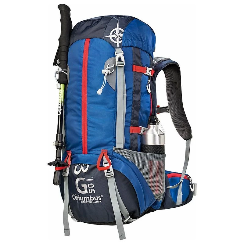 Columbus Outdoor G 50L Rucksack (Blue/Red) | Sportpursuit.com