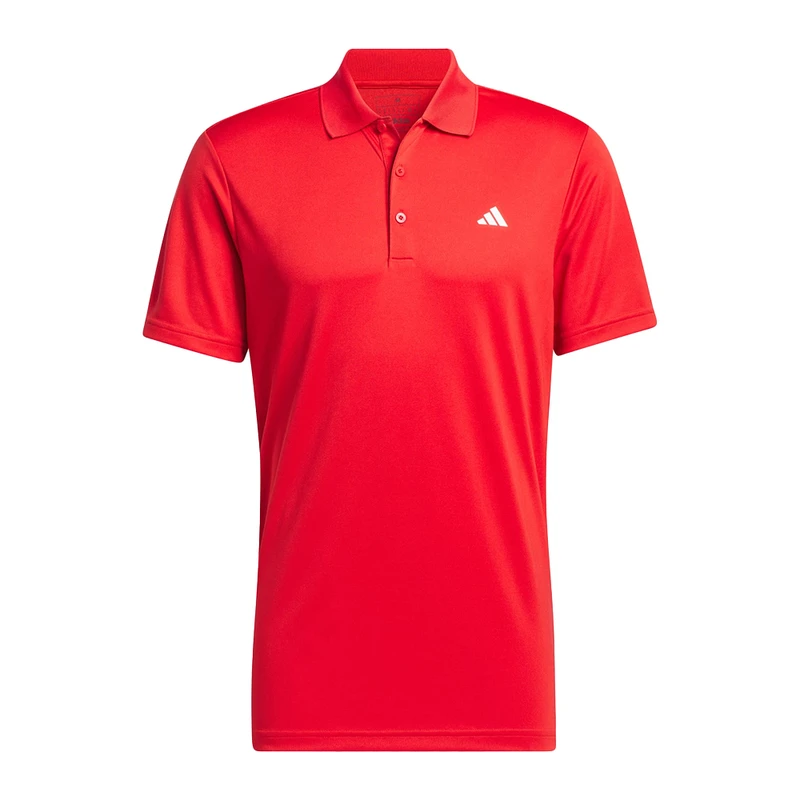adidas Golf Mens Core Performance Short Sleeve Polo Shirt (Red) | Spor