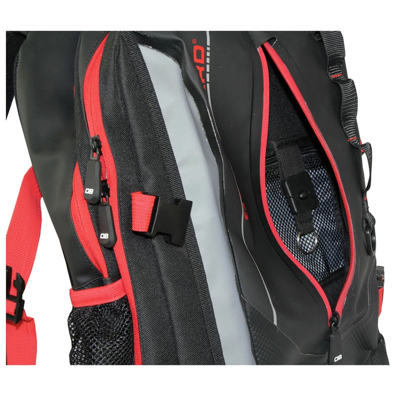 OverBoard Weatherproof Adventure Backpack (Black/Red) | Sportpursuit.c