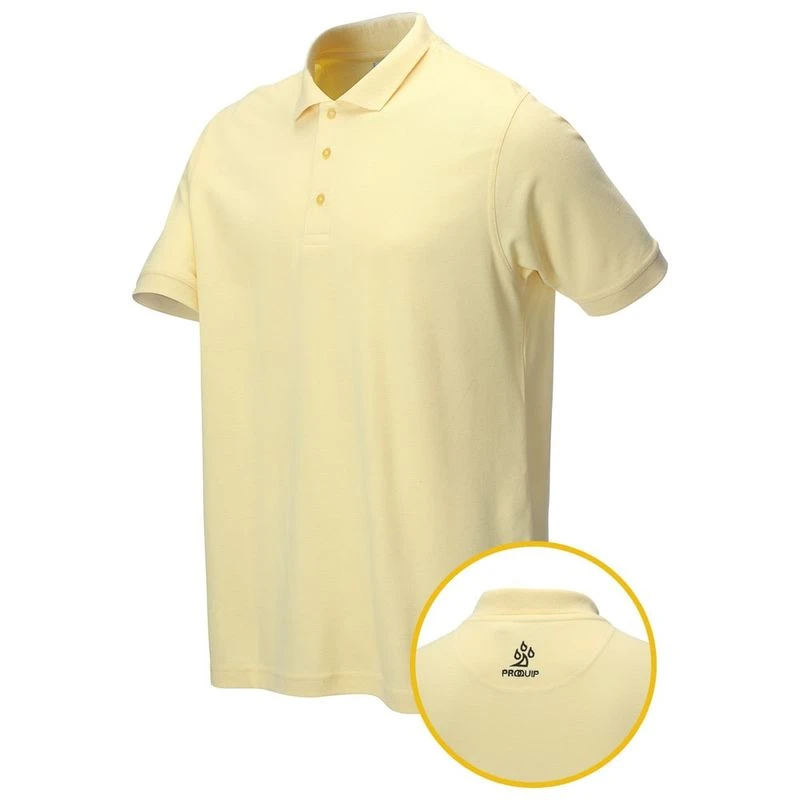 Calvin Klein Mens Pique Golf Polo (Lemon) | Sportpursuit.com