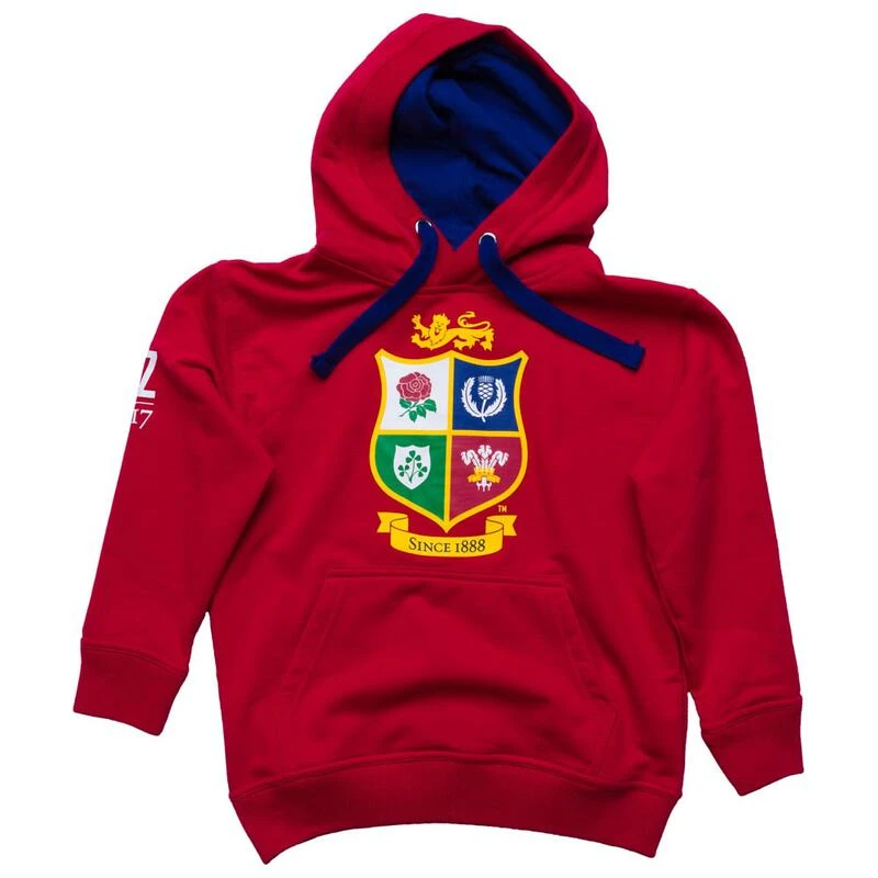 British & Irish Lions Kids Lions Hoodie (Red) | Sportpursuit.com