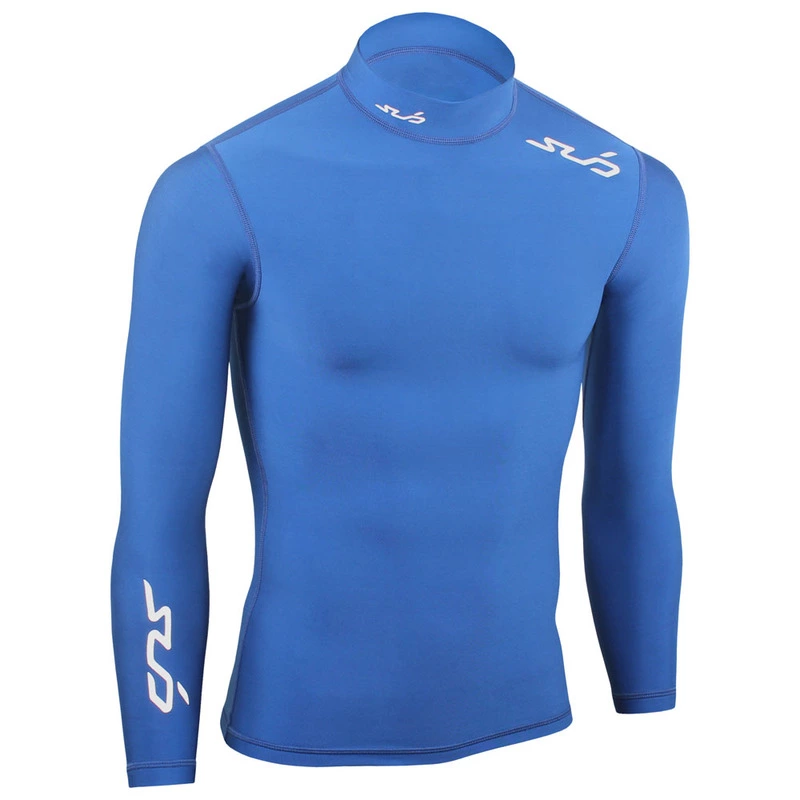 Sub Sports Cold Long Sleeve Mock Compression Top (Navy) | Sportpursuit