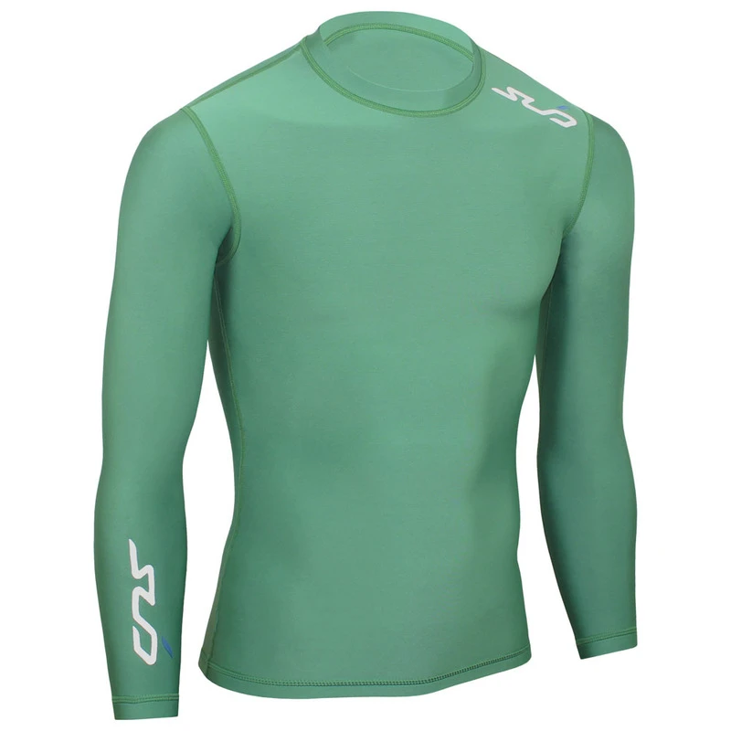 Sub Sports Cold Long Sleeve Compression Top (Green) | Sportpursuit.com