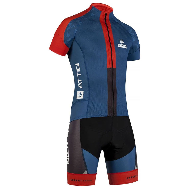 Attiq Mens Compression Expert Series Set (Navy/Red) | Sportpursuit.com