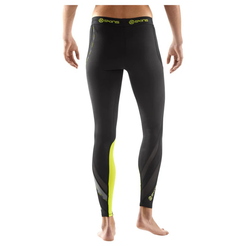 Skins Womens DNAmic Compression Tights (Black/Limoncello) | Sportpursu