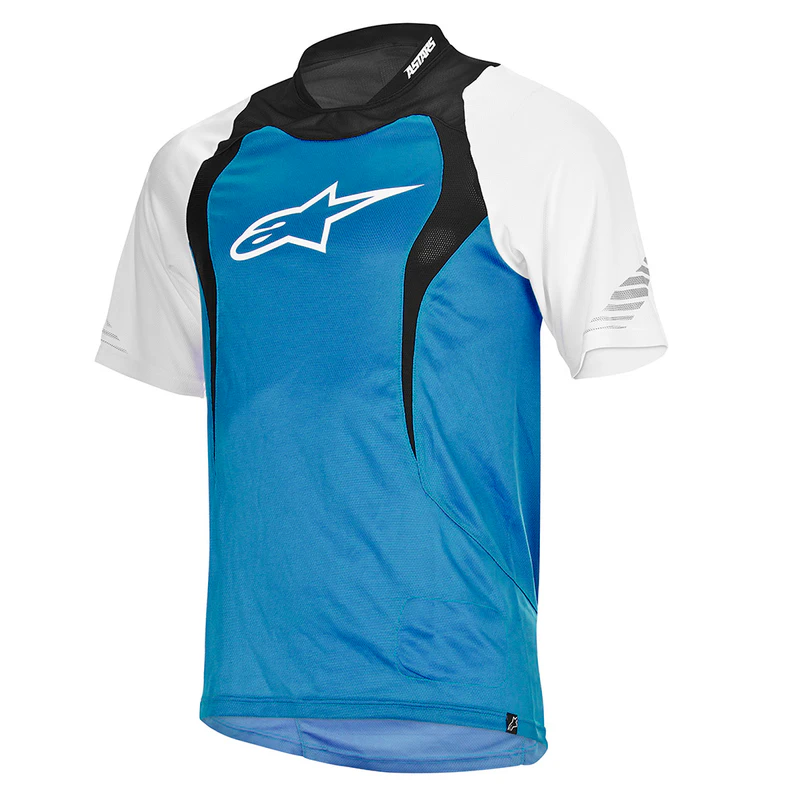 Alpinestars Mens Drop Short Sleeve Jersey (Electric Blue/White/Black)