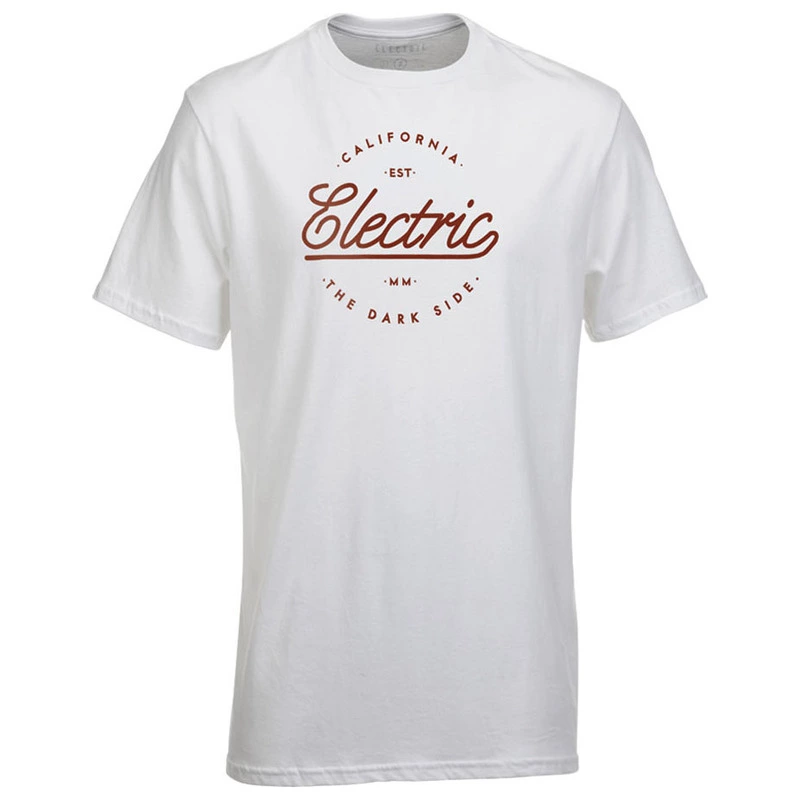 Electric Visual Mens Circle Script T-Shirt (White) | Sportpursuit.com