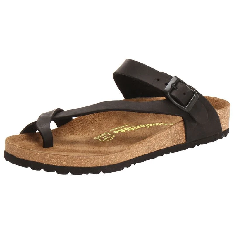 Comfortfusse Womens Fae Sandals (Black) | Sportpursuit.com