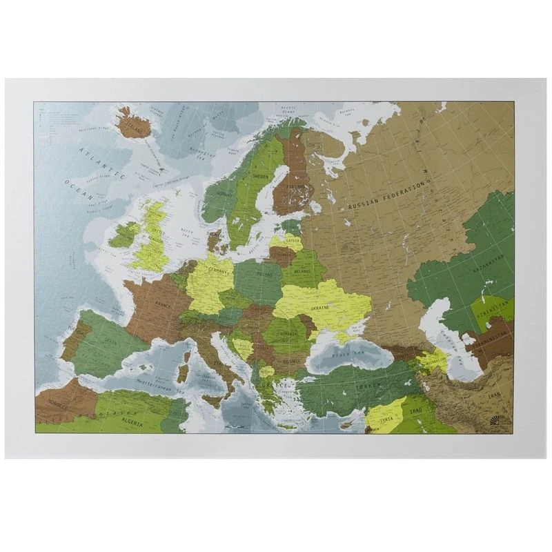 The Future Mapping Company Magnetic Europe v.1 Wall Map (1000 x 700mm)