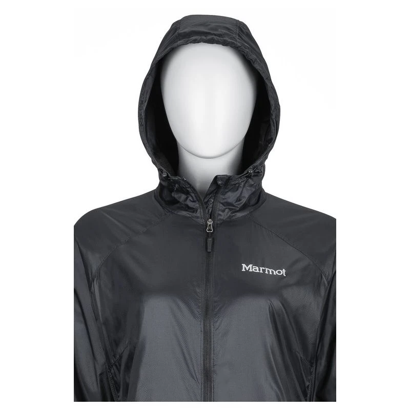 Marmot Womens Ether DriClime Hooded Jacket (Black) | Sportpursuit.com