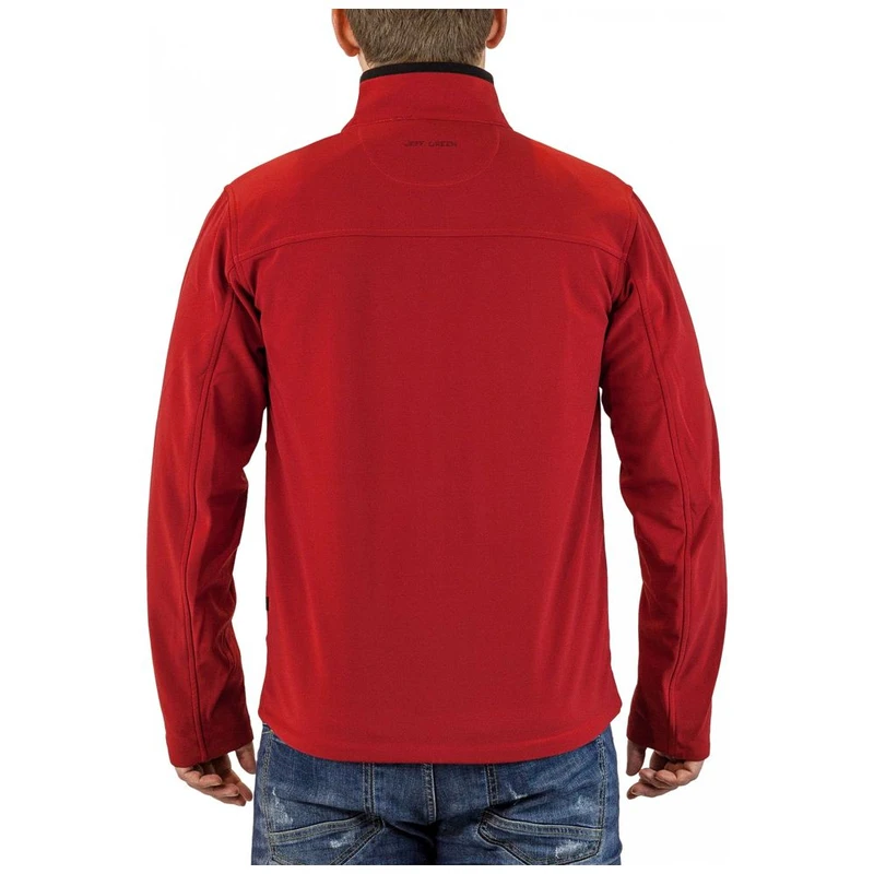 Jeff Green Mens Omega 2-Layer Softshell Jacket (Wine) | Sportpursuit.c
