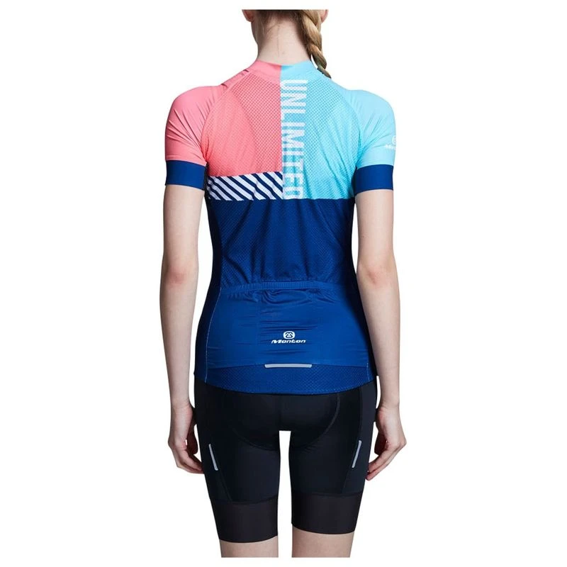 Monton Womens Race B Sylphs Jersey (Blue/Pink) | Sportpursuit.com