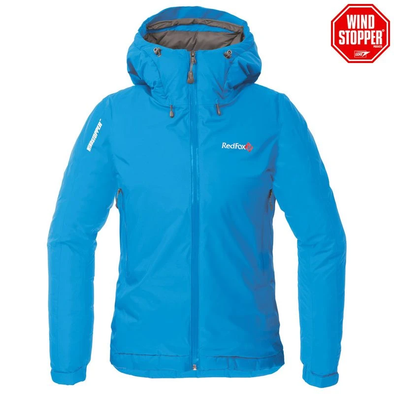 RedFox Womens Down Shell II Jacket (Sky Blue) | Sportpursuit.com