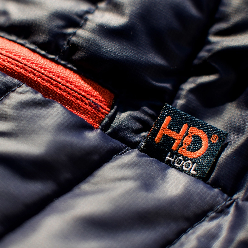 ISOBAA Mens Merino Wool Insulated Jacket (Navy/Orange) | Sportpursuit.