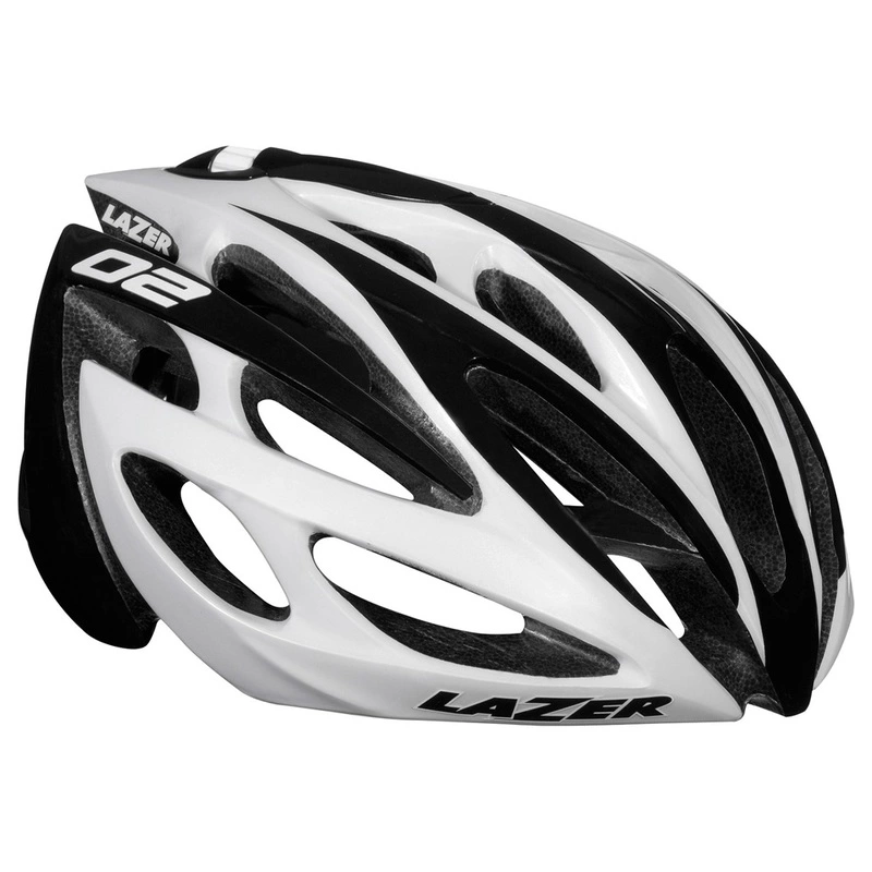 Lazer O2 Road Helmet (Black/White)