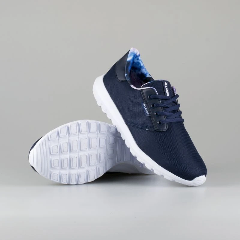 Lando Mens Laser Shoes (Navy) | Sportpursuit.com