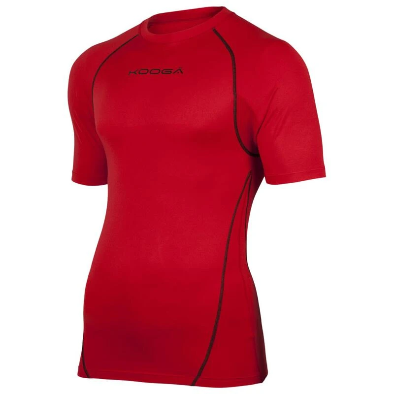 Kooga Mens Power Compression Top (Red/Black) | Sportpursuit.com